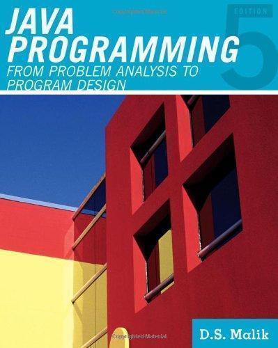 Ebook – Java Programming From Problem Analysis To Program Design 5Th Edition (PDF Instant ...