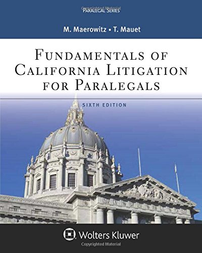 Ebook – Fundamentals of California Litigation for Paralegals (Aspen ...